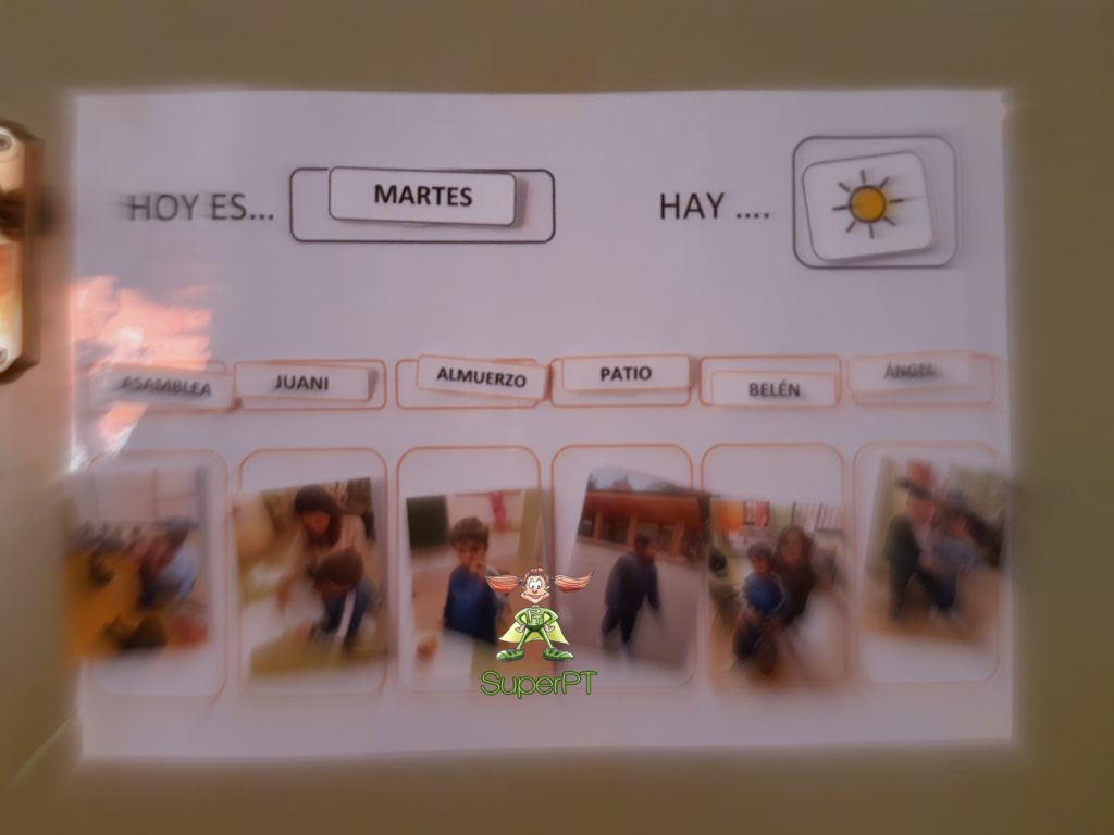 Agenda visual para alumnos con TEA.