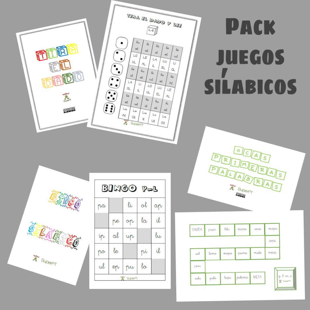 Pack juegos silábicos.